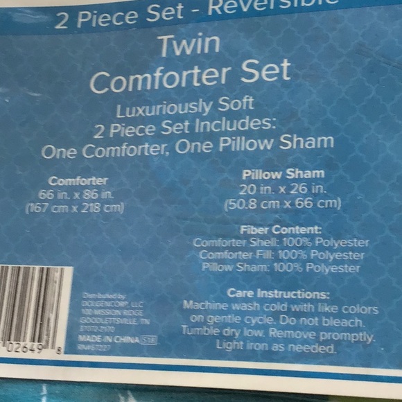 Comfort Bay | Bedding | Reversible Twin Comforter Set | Poshmark